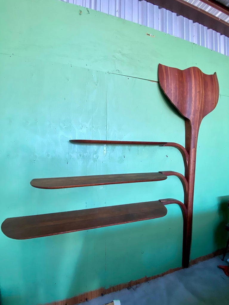 Vintage Whale Tail Wall Shelf For Sale at 1stDibs