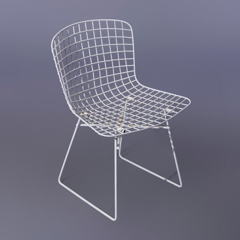 Mid-Century Modern Wire Mesh Side Chair 20th C at 1stDibs