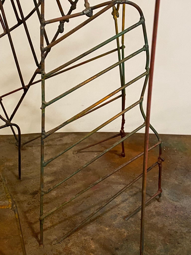 Mid-Century Modern Skeletal Wire Rod Abstract Sculpture For Sale at 1stDibs