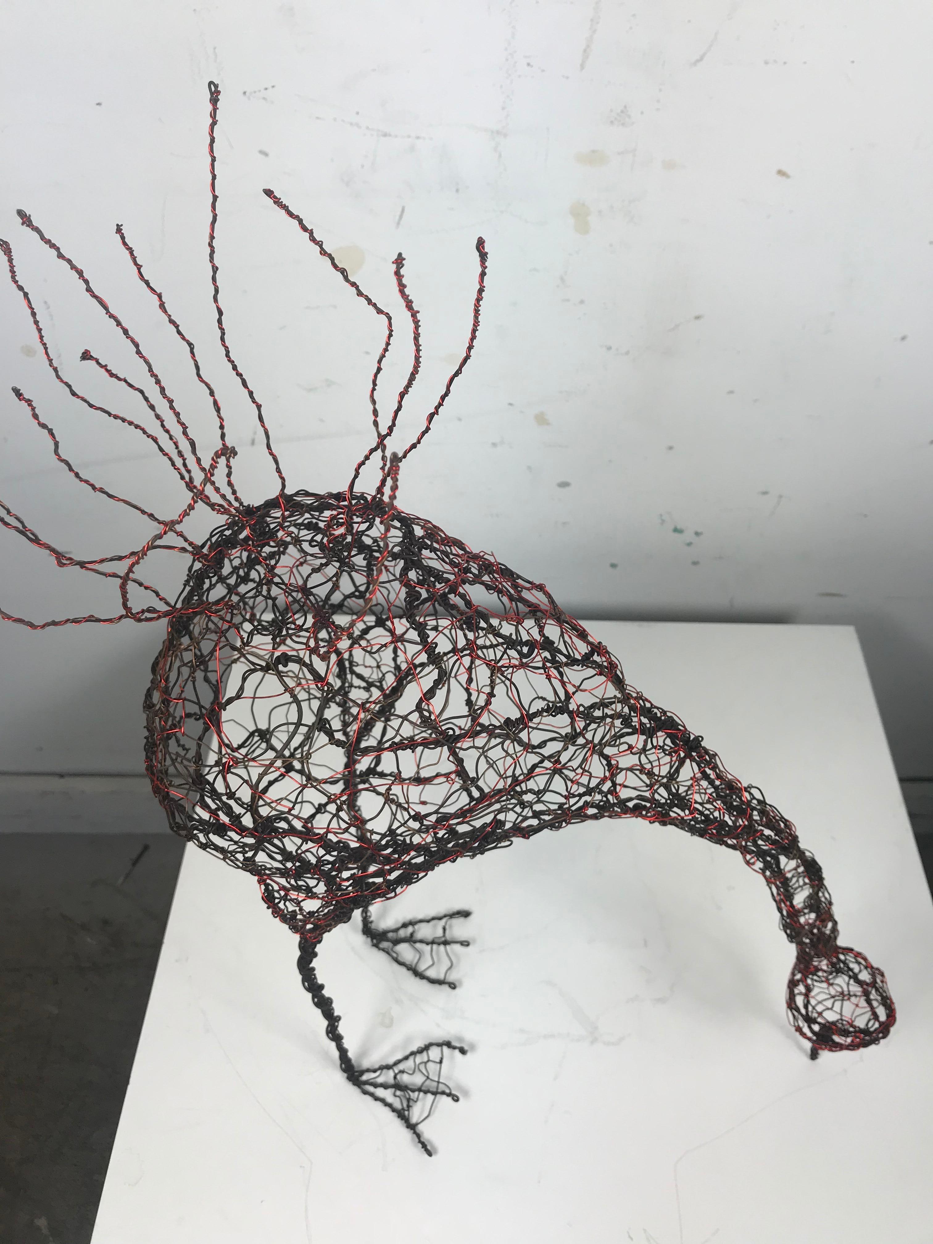 Mid-Century Modern Wire Sculpture "Chicken" at 1stDibs | chicken wire ...