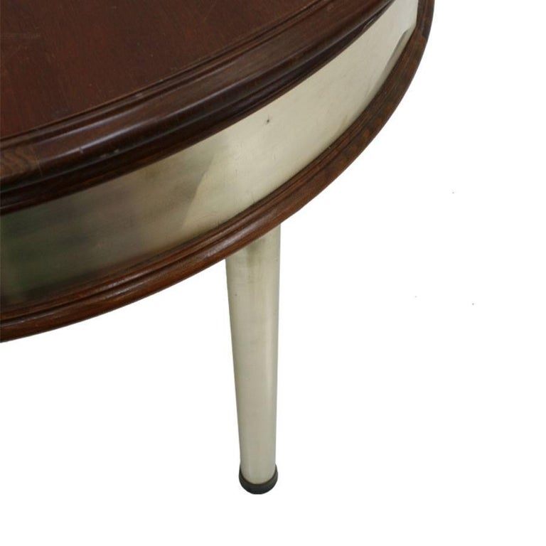 Mid-Century Modern Wood Brass French Roulette Game Table For Sale at ...