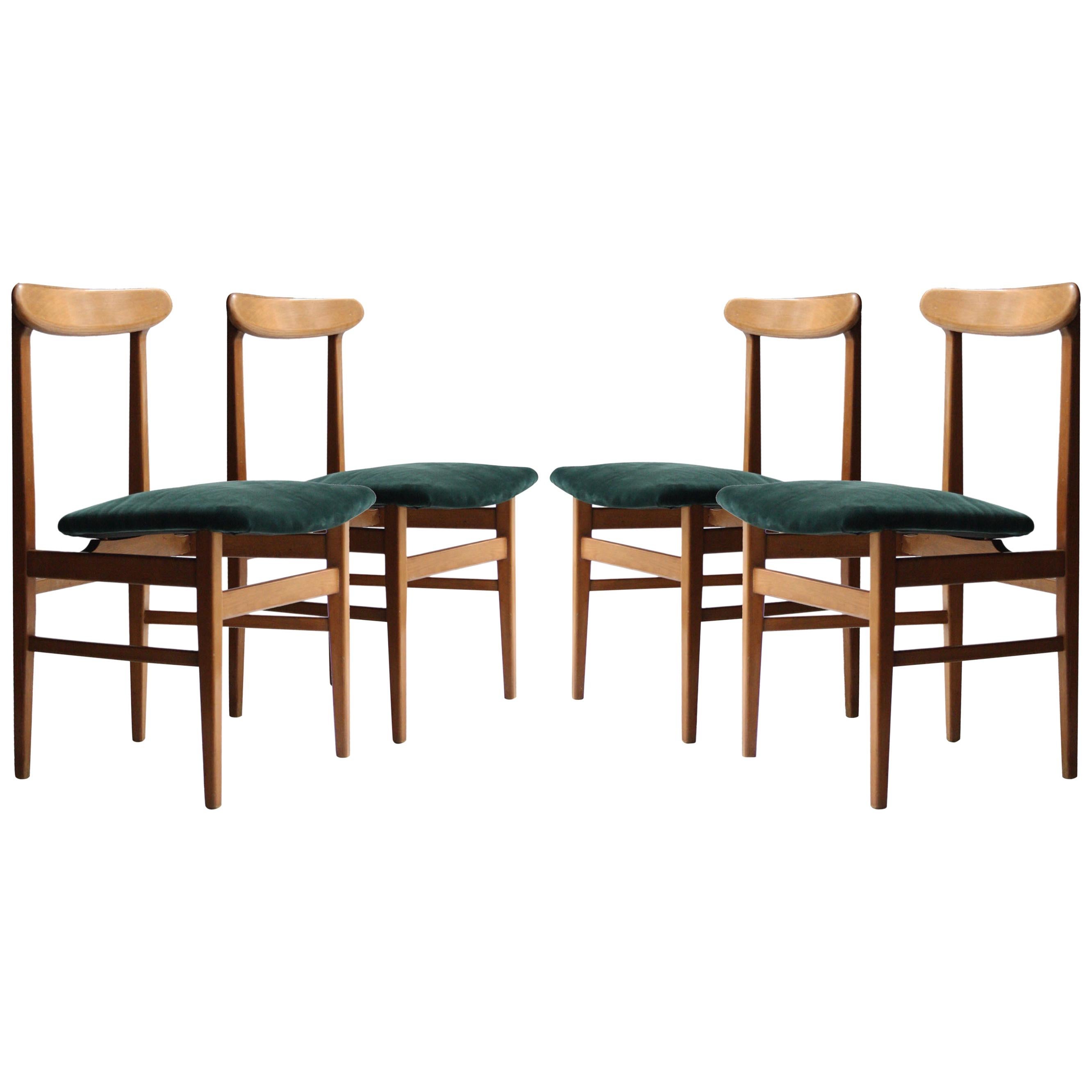 Mid-Century Modern Marco Zanuso "Triennale Corner" Green Velvet, Italy ...