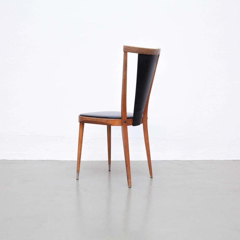 Mid-Century Modern Wood Vintage Chair, circa 1950 For Sale at 1stDibs
