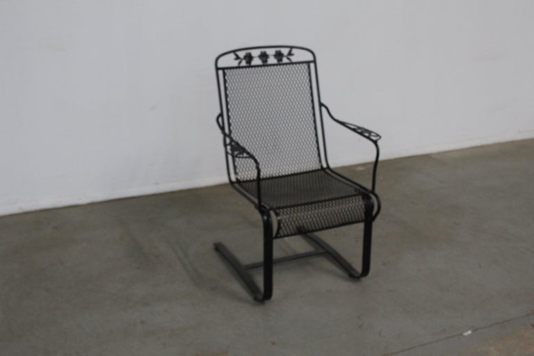 Mid-Century Modern Woodard Springer Rocker Patio Lounge Chair For Sale ...