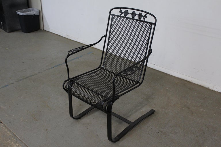 Mid-Century Modern Woodard Springer Rocker Patio Lounge Chair For Sale ...