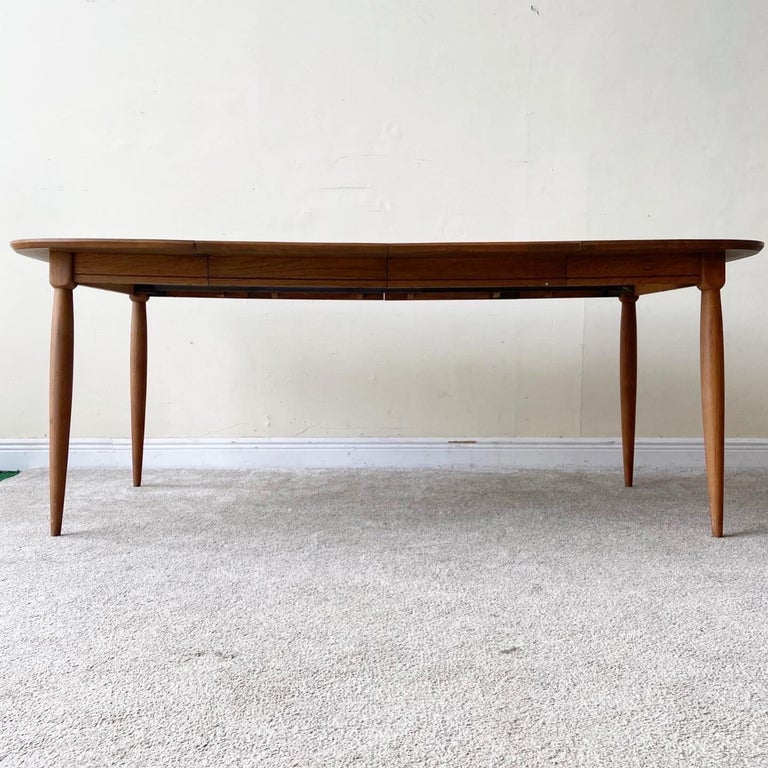 Mid-Century Modern Wooden Extendable Dining Table at 1stDibs