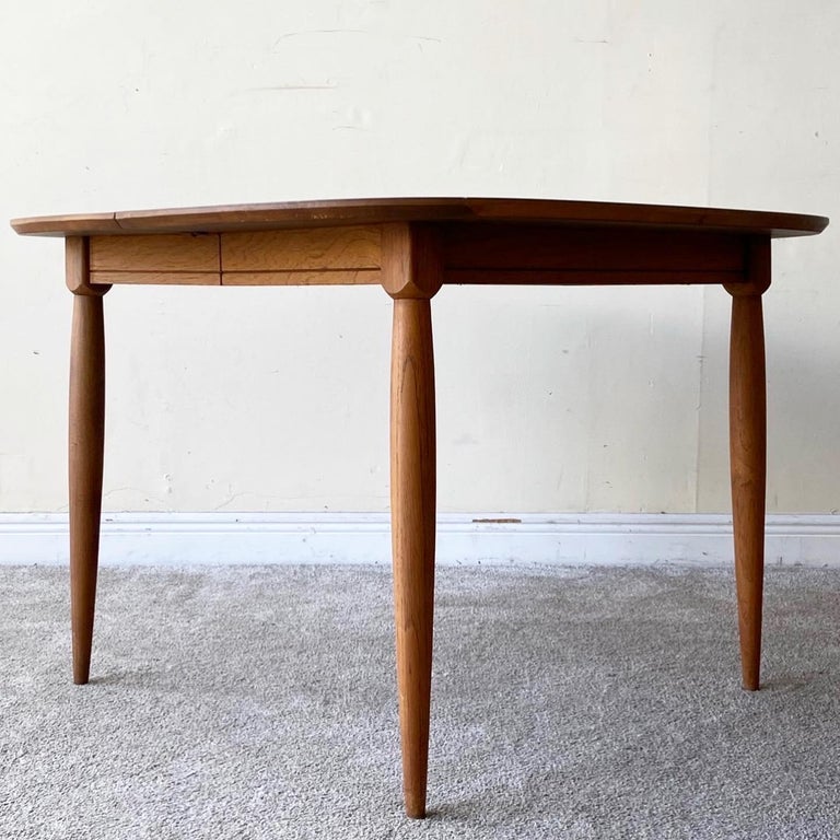 Mid-Century Modern Wooden Extendable Dining Table at 1stDibs