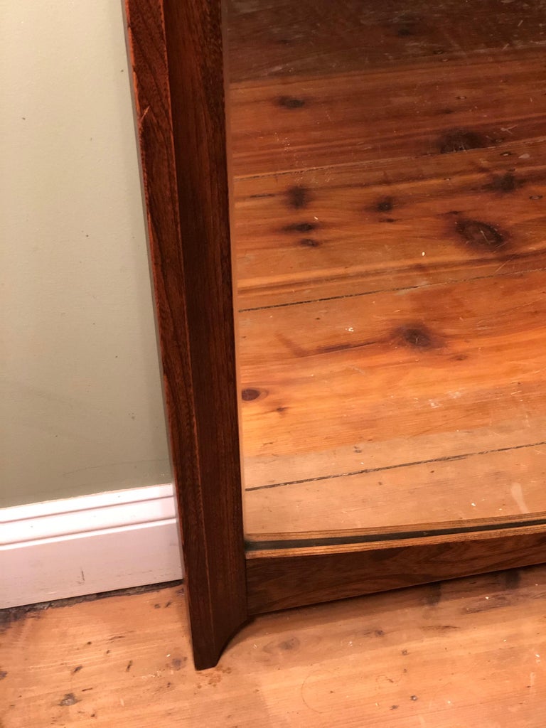 Mid-Century Modern Wooden Mirror at 1stDibs