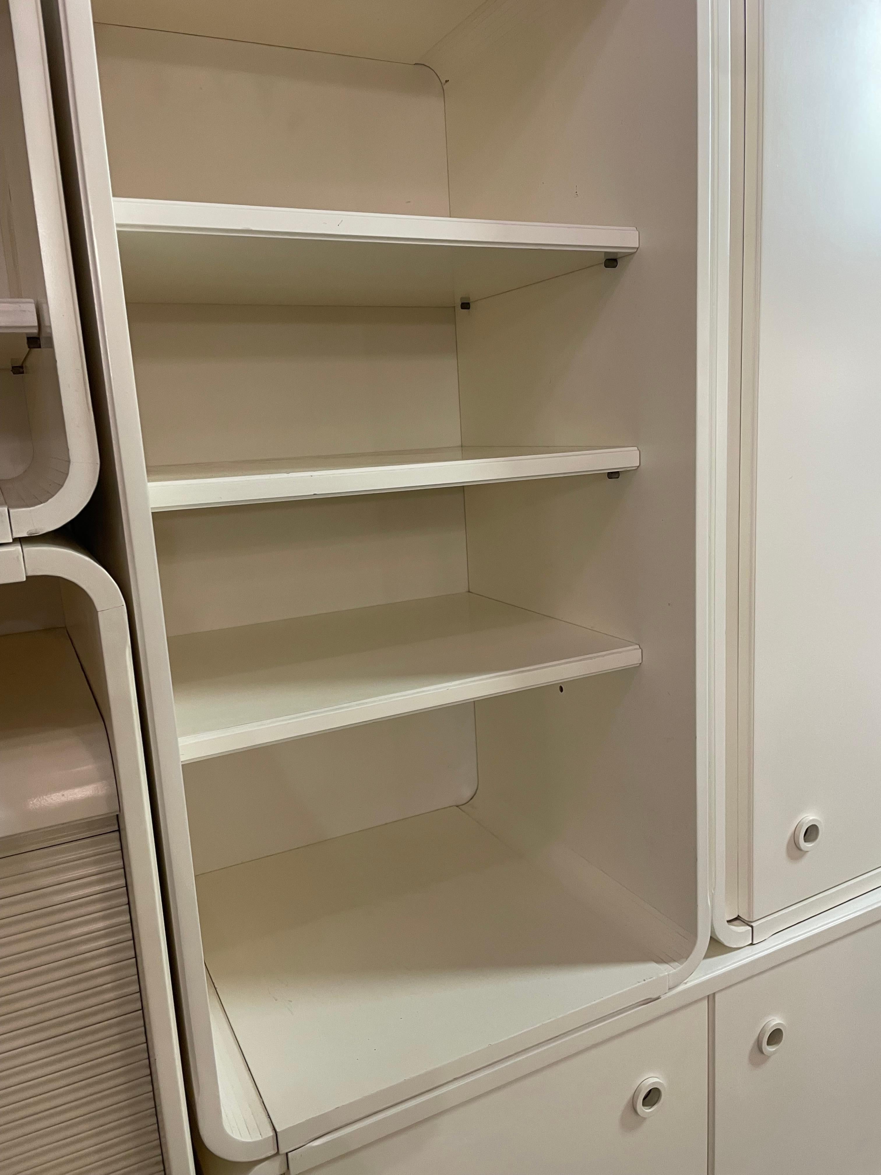 Mid-Century Modern Wooden Modular Wall Unit, Italy, 1980s For Sale at ...