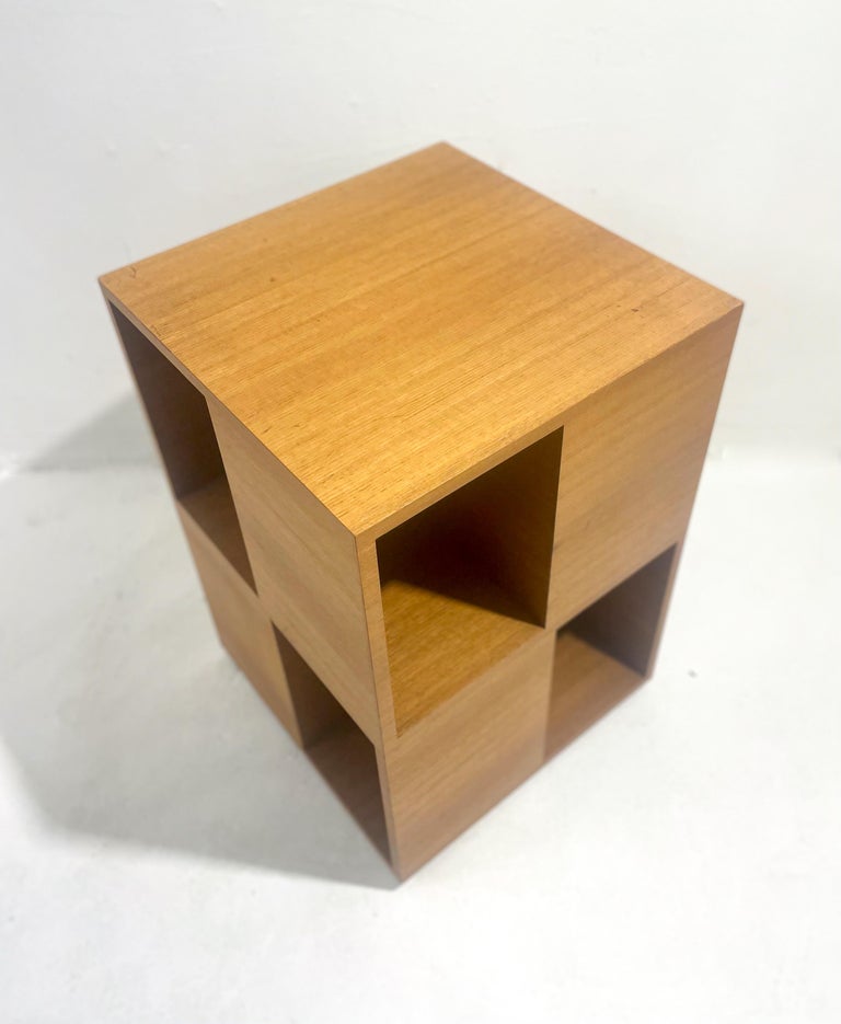 Mid-Century Modern Wooden Swivel Library, Italy, 1960s For Sale at 1stDibs