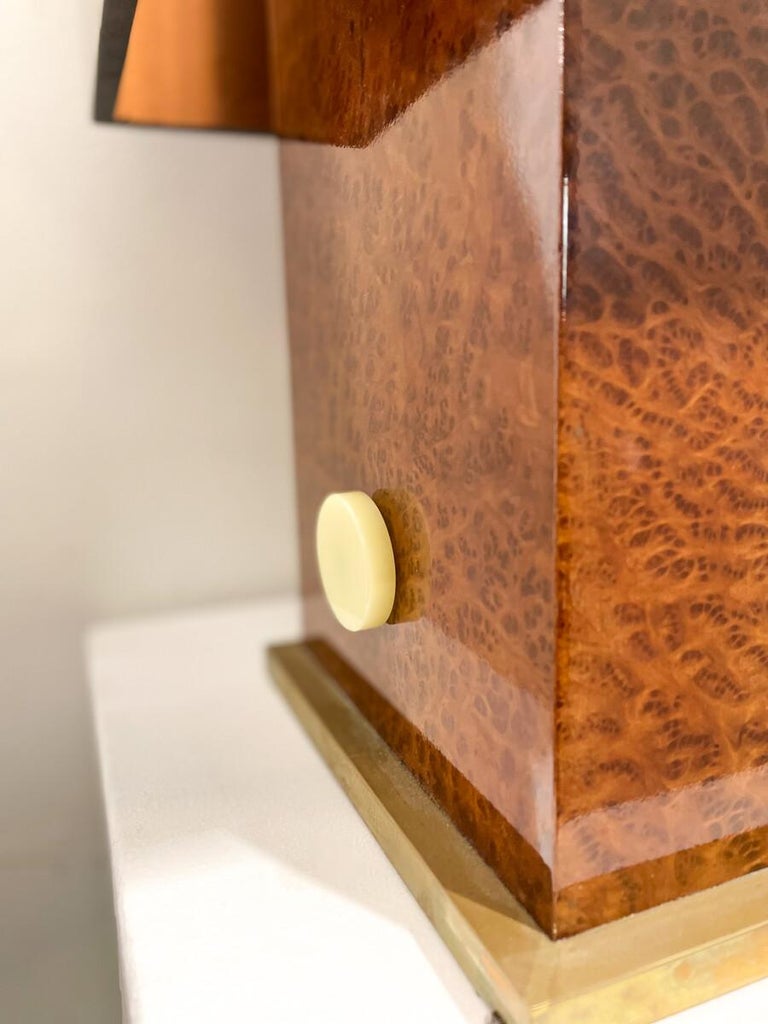 Mid-Century Modern Wooden Table Lamp "Love" by Willy Rizzo, 1970s For ...