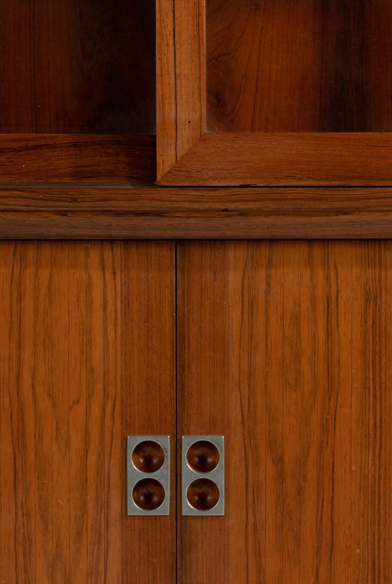 Mid-Century Modern Wooden Tambour Bookcase/Credenza by Arne Vodder ...
