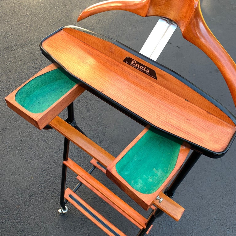 Mid-Century Modern Wooden Valet Or Galan de Noche, Paris, France, 1950s ...