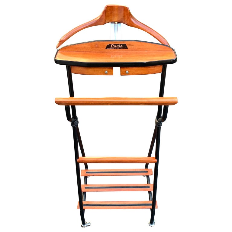 Mid-Century Modern Wooden Valet Or Galan de Noche, Paris, France, 1950s ...