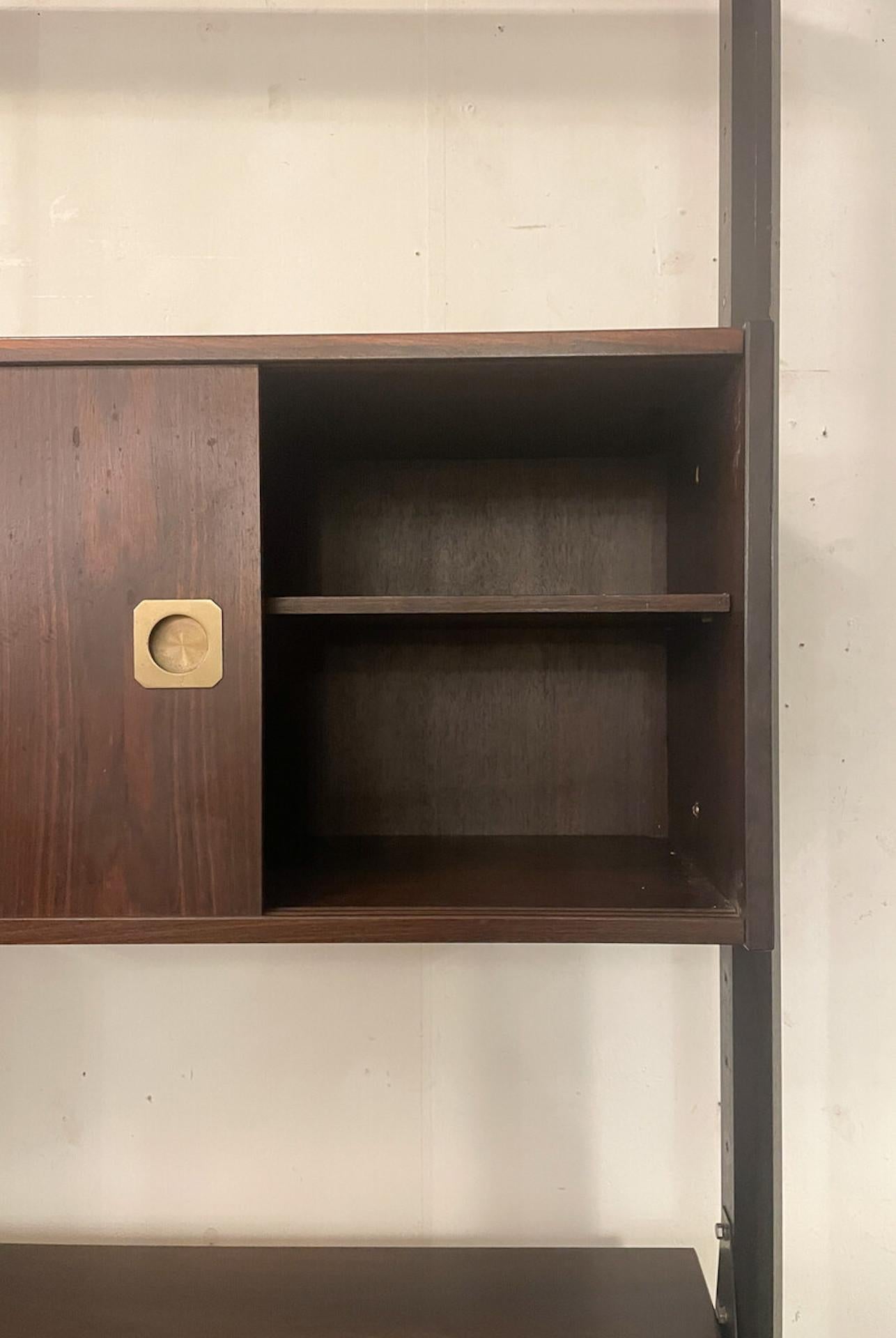 Mid-Century Modern Wooden Wall Unit, Italy, 1960s For Sale at 1stDibs