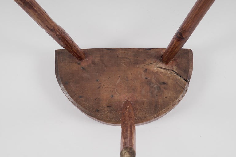 Mid-Century Modern Wooden Working Stool, 1960s France For Sale at 1stDibs