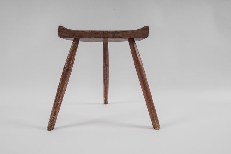 Mid-Century Modern Wooden Working Stool, 1960s France For Sale at 1stDibs