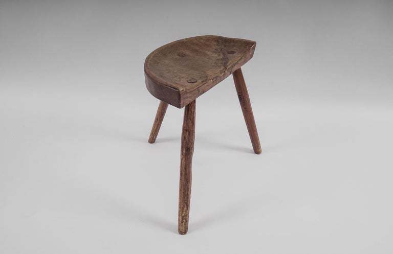 Mid-Century Modern Wooden Working Stool, 1960s France For Sale at 1stDibs