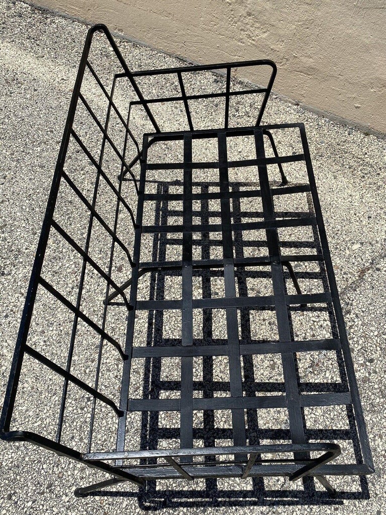 Mid-Century Modern Wrought Iron Arthur Umanoff Adrian Pearsall Style ...