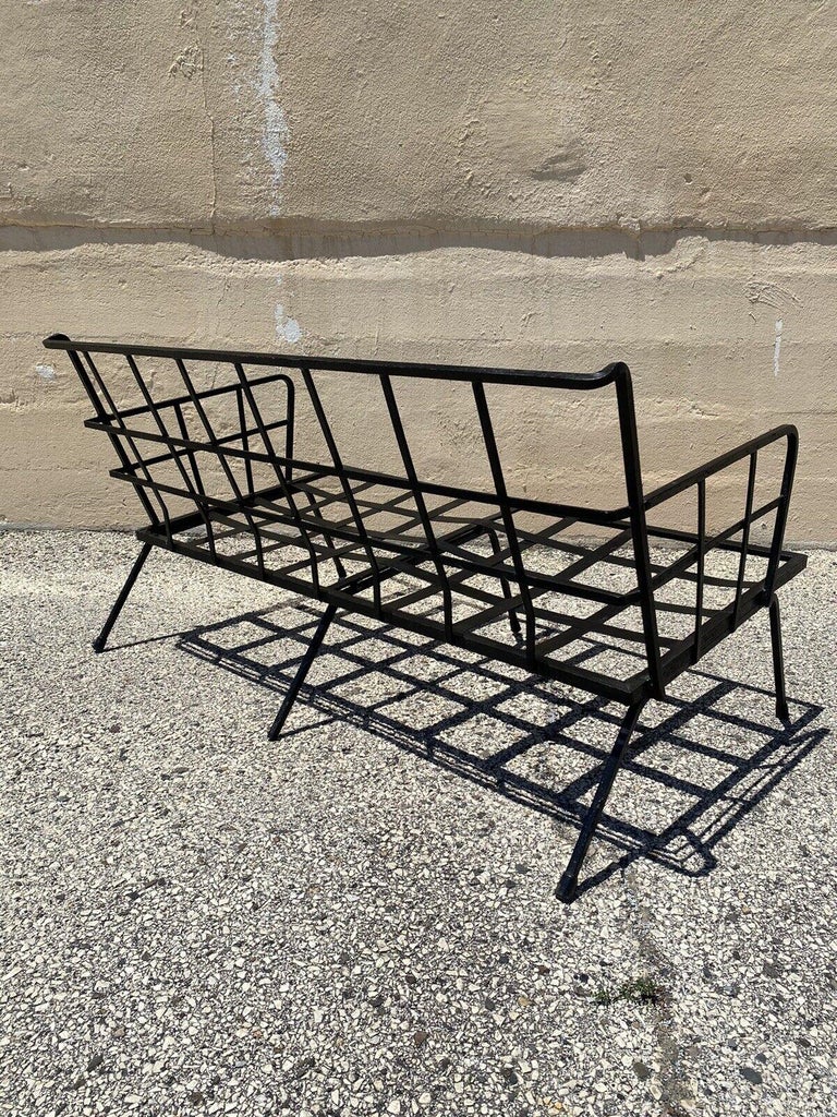 Mid-Century Modern Wrought Iron Arthur Umanoff Adrian Pearsall Style ...