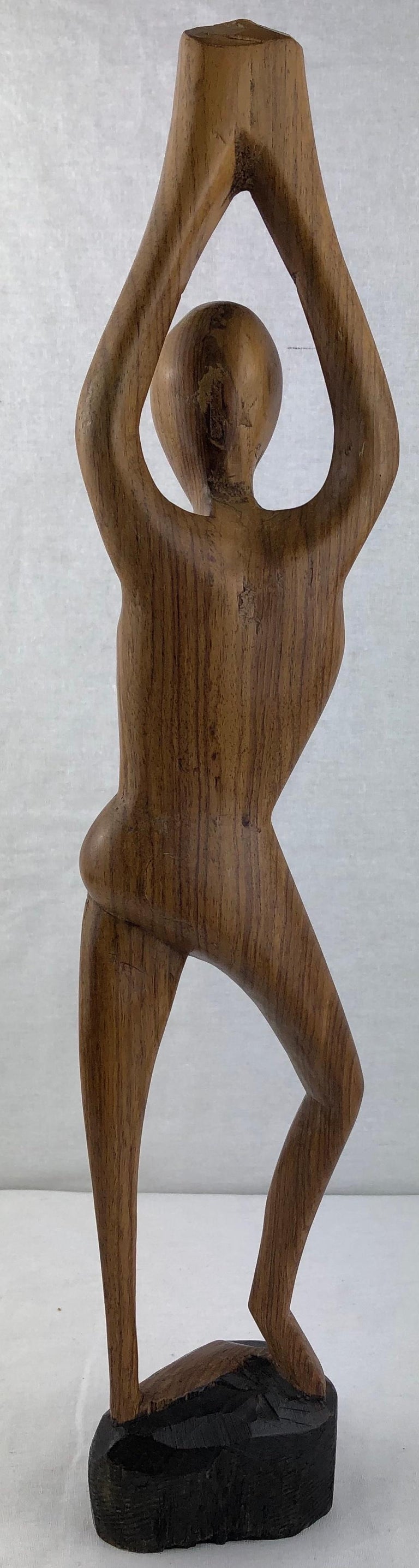 Mid-Century Modern Yoga Pose Form Sculpture For Sale at 1stDibs
