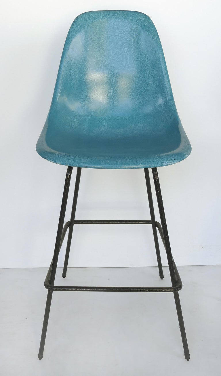 Midcentury Modernica Bar Stools Attributed to Eames For Sale at 1stDibs