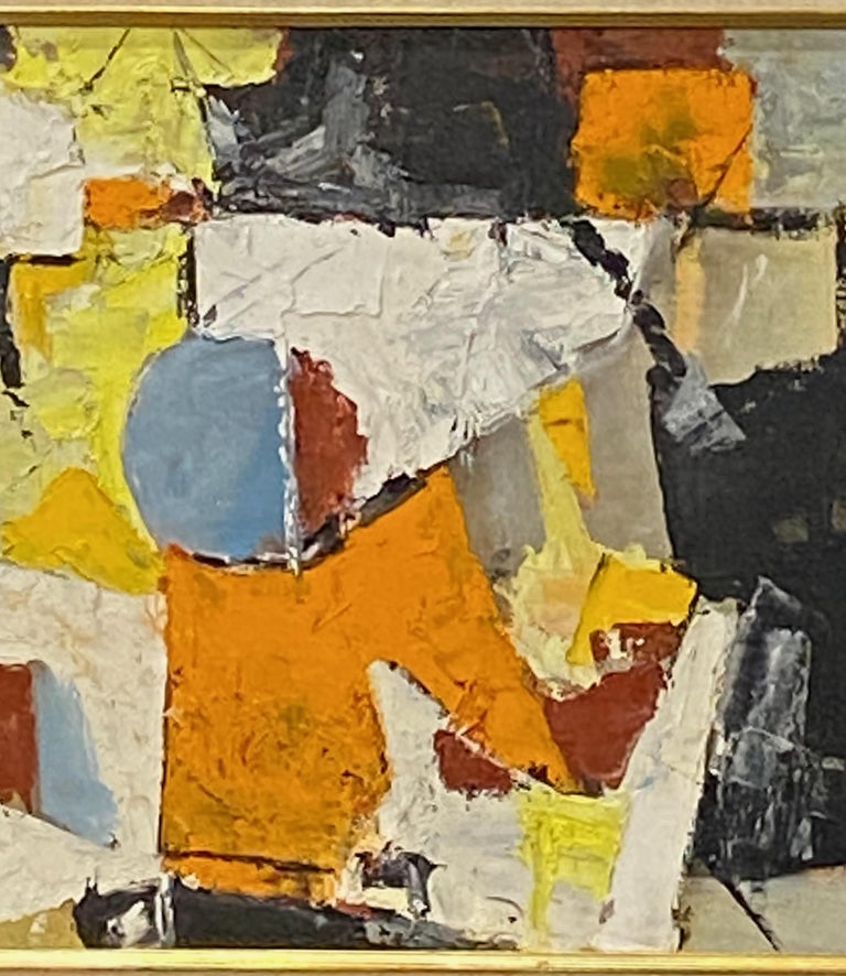 Mid-Century Modernist Abstract Painting by Thomas Ragland Bunnell 1959 ...
