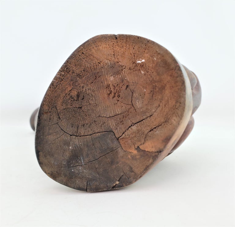 Mid-Century Modernist Freeform Hand Carved Wooden Sculpture For Sale at ...