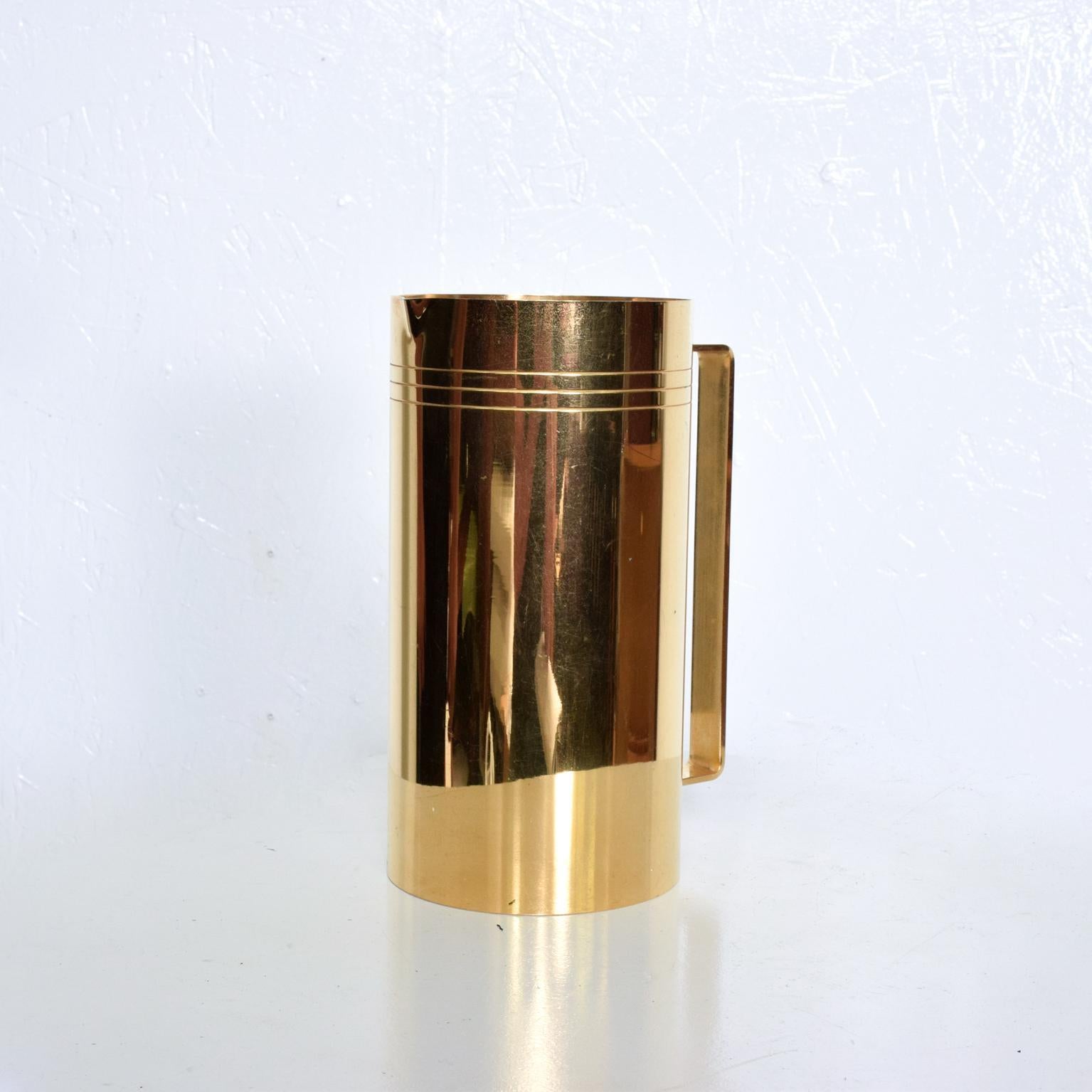 Midcentury Modernist Gold-Plated Pitcher 24-Karat-GP, Parzinger Era For ...