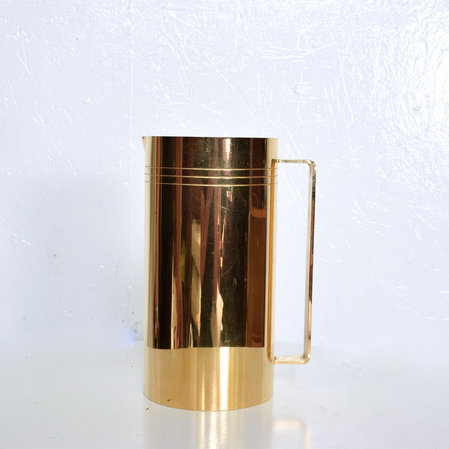 Midcentury Modernist Gold-Plated Pitcher 24-Karat-GP, Parzinger Era For ...