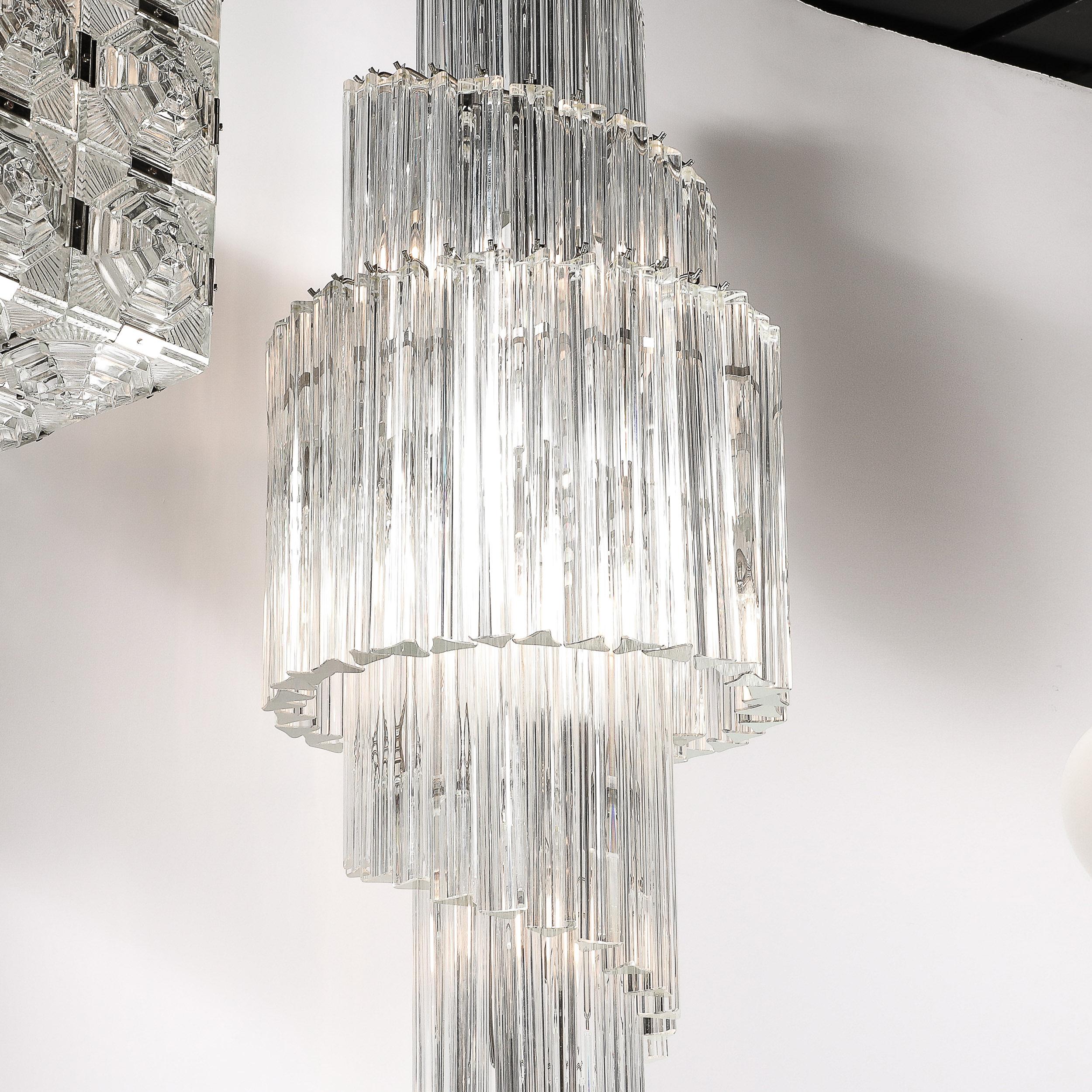 Mid-Century Modernist Spiral Form Hand-Blown Murano Glass Tiredre ...