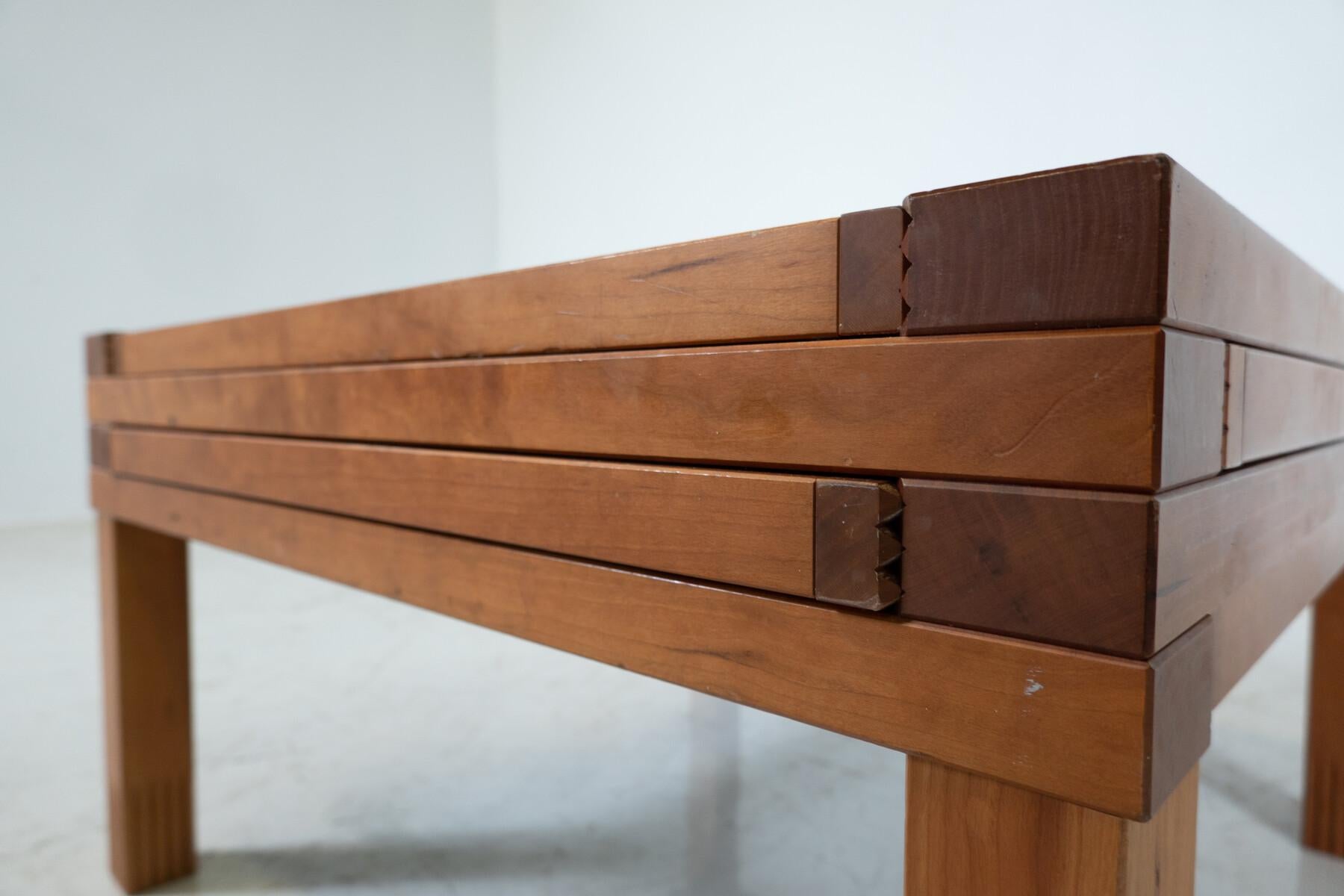 Mid-Century Modulable Wooden Coffee Table model "Hexa" by Bernard ...