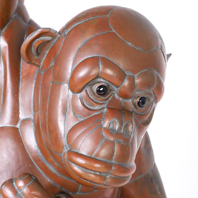 Mid Century Monkey or Chimpanzee Sculpture Signed Sergio Bustamante at ...
