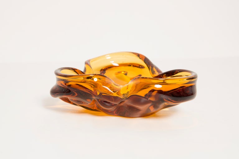 Mid-Century Murano Yellow Glass Bowl Ashtray Element, Italy, 1970s For ...