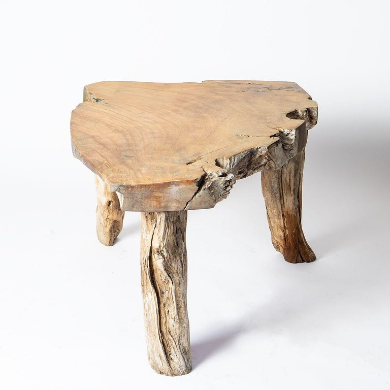 Mid Century Naturalistic Brutalist Tree Trunk Coffee Table, c. 1960s ...