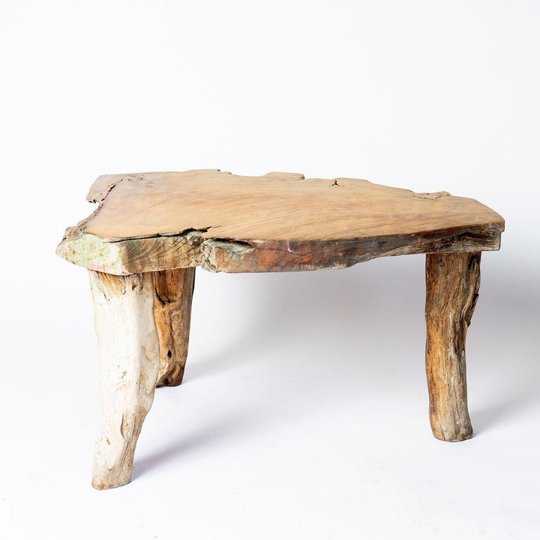 Mid Century Naturalistic Brutalist Tree Trunk Coffee Table, c. 1960s ...