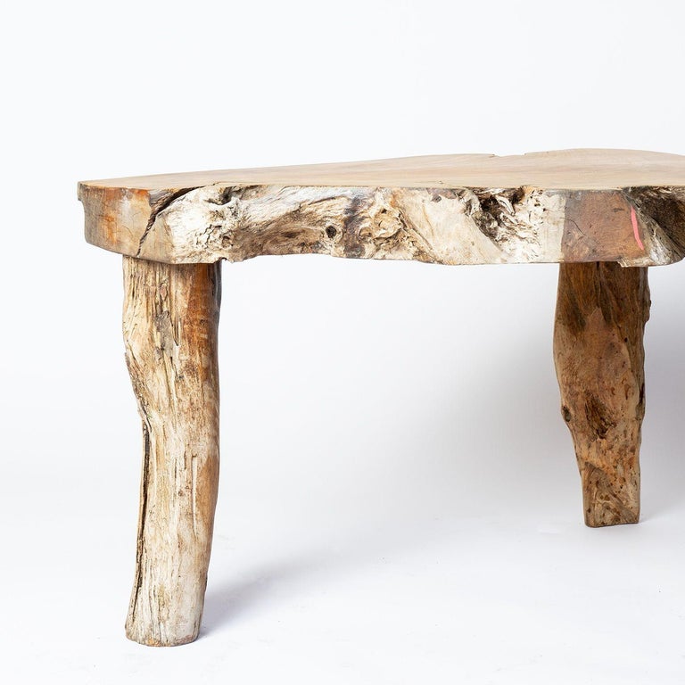 Mid Century Naturalistic Brutalist Tree Trunk Coffee Table, c. 1960s ...