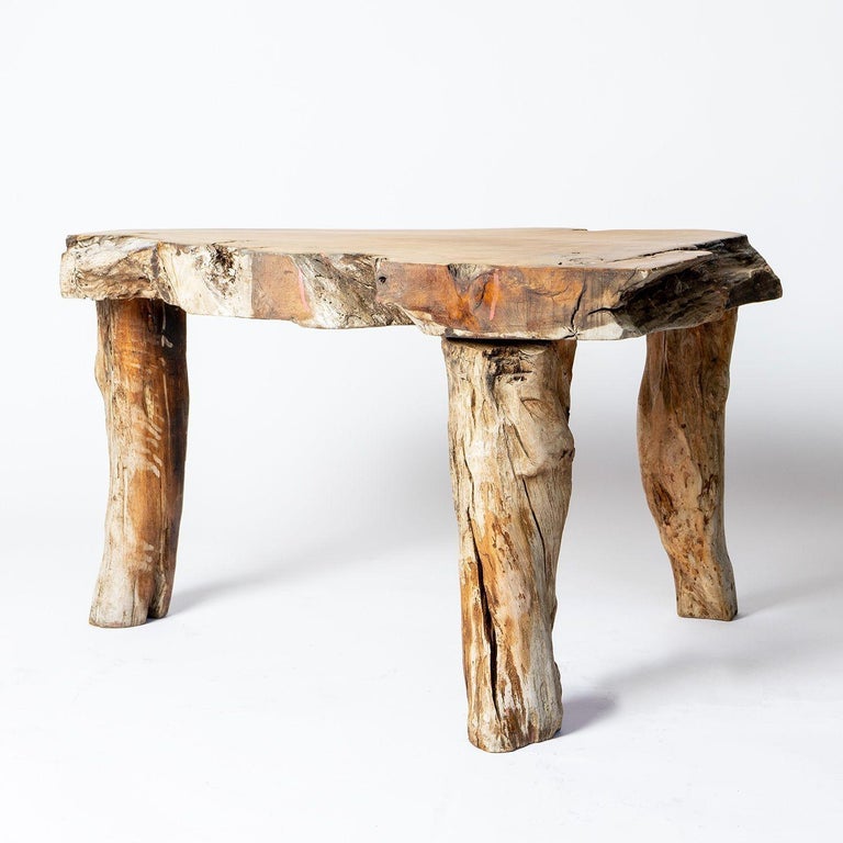 Mid Century Naturalistic Brutalist Tree Trunk Coffee Table, c. 1960s ...