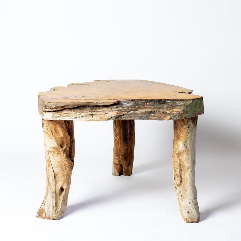 Mid Century Naturalistic Brutalist Tree Trunk Coffee Table, c. 1960s ...