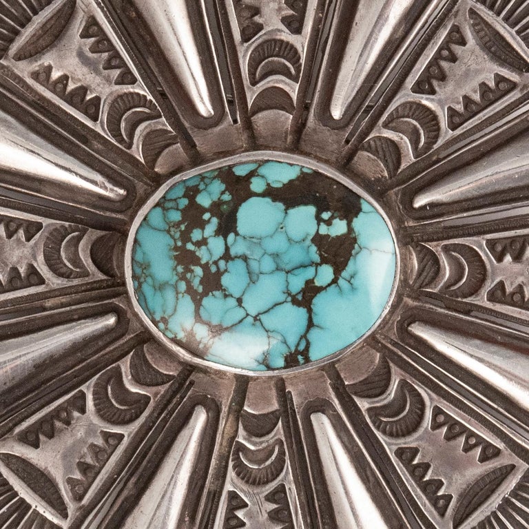 Mid-Century Navajo Silversmith Harry H. Begay Turquoise and Silver ...