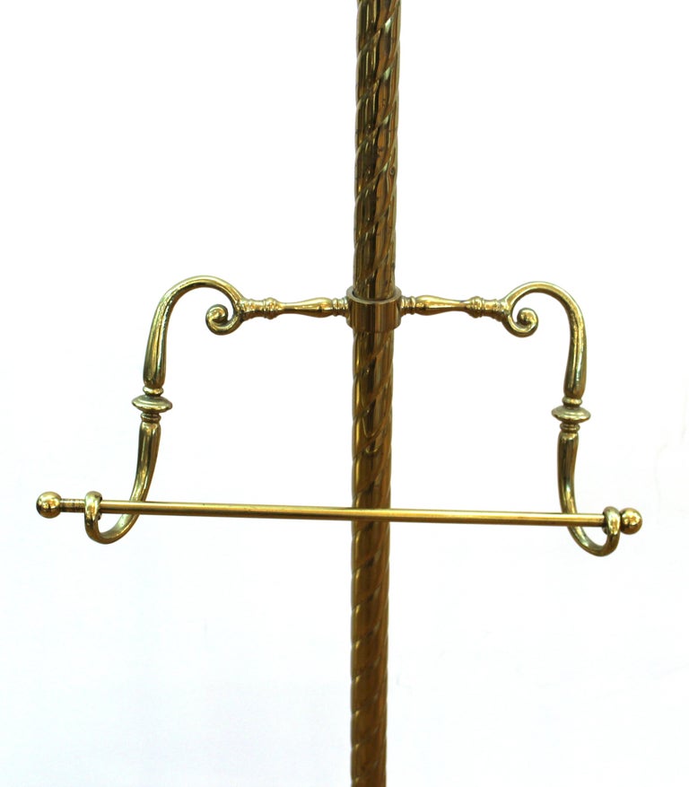 Mid-Century Neoclassical Style Brass Valet For Sale at 1stDibs