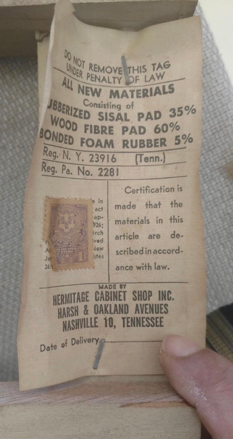 Midcentury Newly Upholstered Hermitage Cabinet Shop Nashville Rocking ...