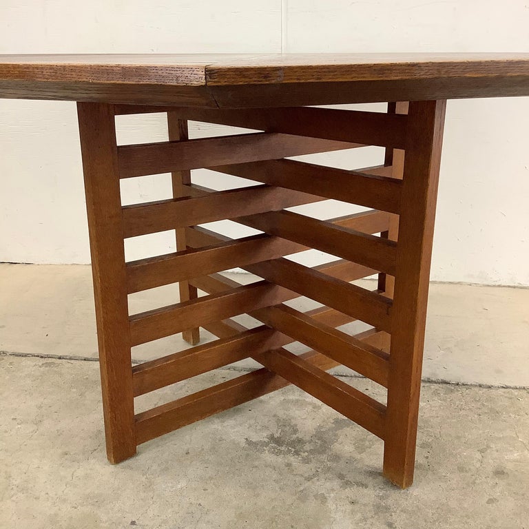 Midcentury Octagonal Game Table or Dining Table- Attributed to Harvey ...