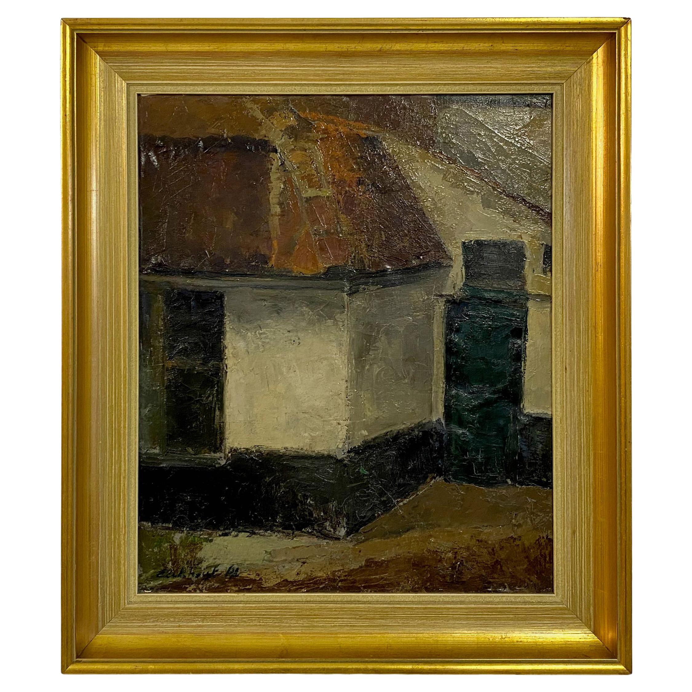 Mid-Century Modern Framed Op Art Acrylic on Plexiglass Elizabeth Slaney ...