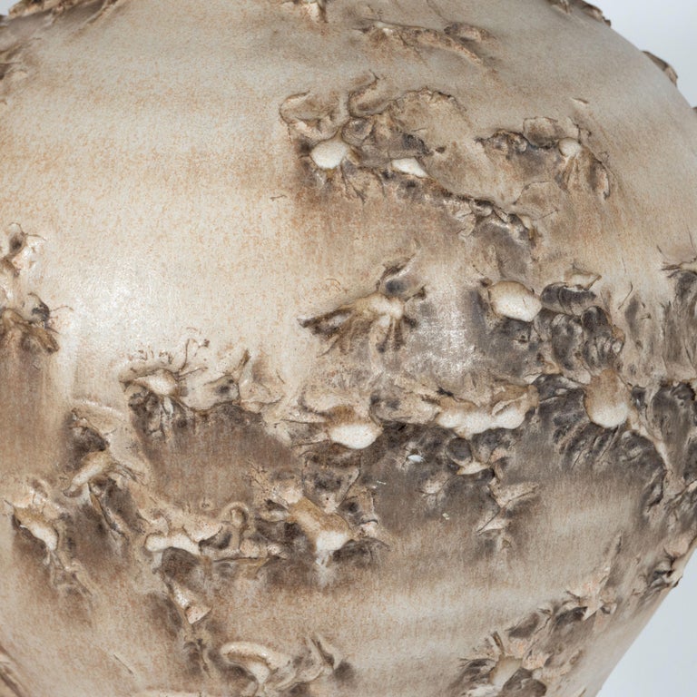 Midcentury Organic Ceramic Topographic Lamp by Lee Rosen for Design ...
