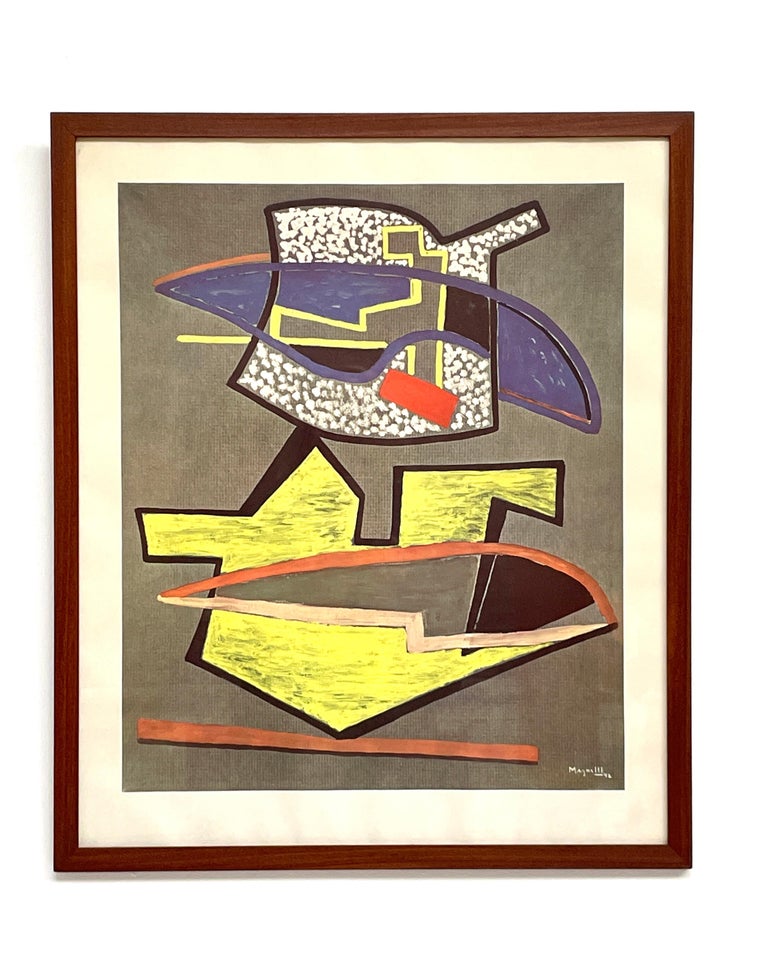 Mid Century Original Alberto Magnelli Abstract Framed Print 1942 For ...