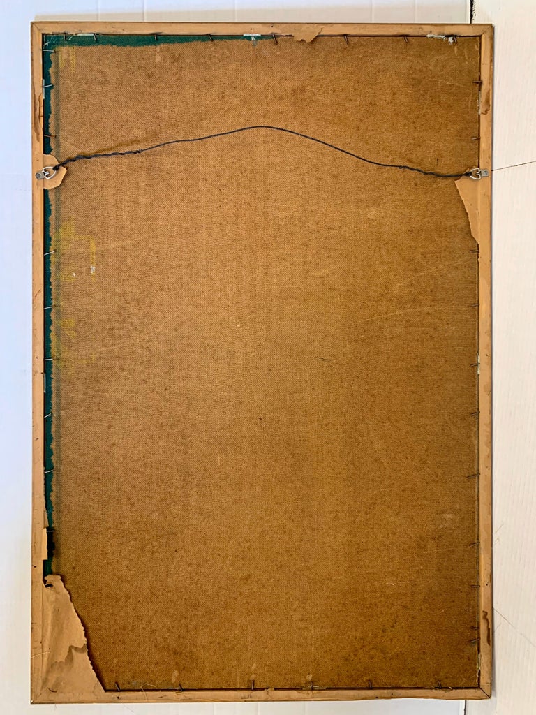 Midcentury Original Artist Signed Abstract Floral Still Life Painting G ...