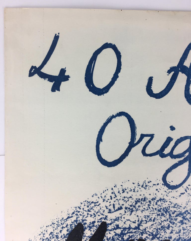 Midcentury Original Marc Chagall Art Exhibition Poster at 1stDibs