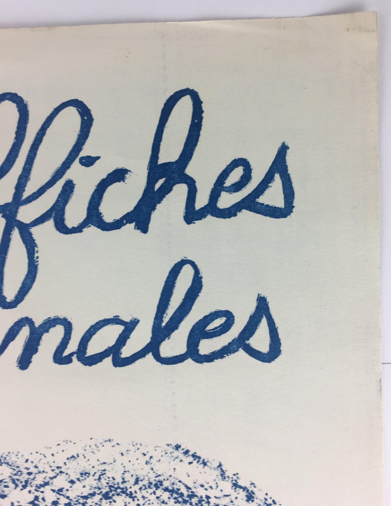 Midcentury Original Marc Chagall Art Exhibition Poster at 1stDibs