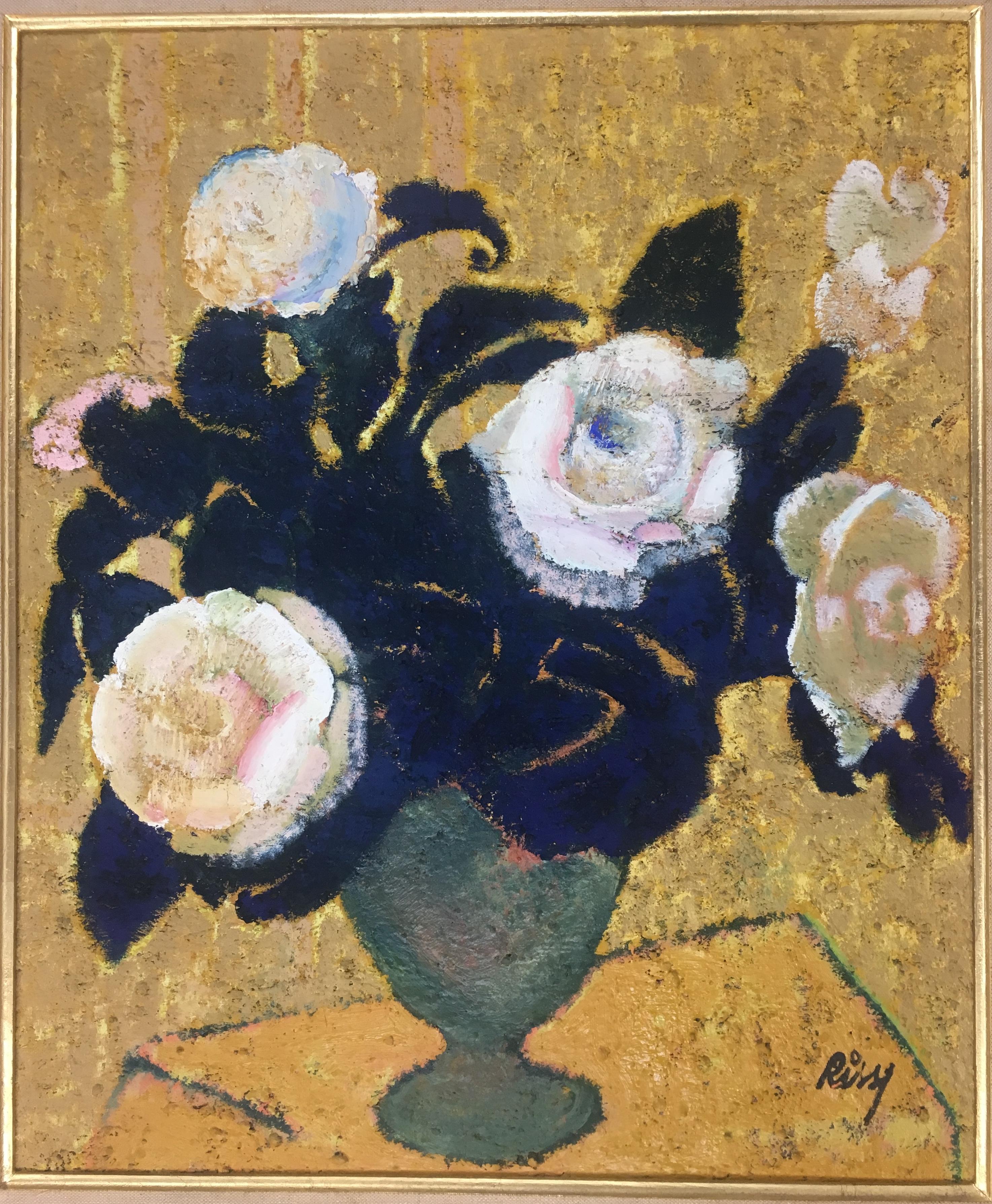 Midcentury Original Oil on Canvas Painting Signed RISY Dated 1967 at ...